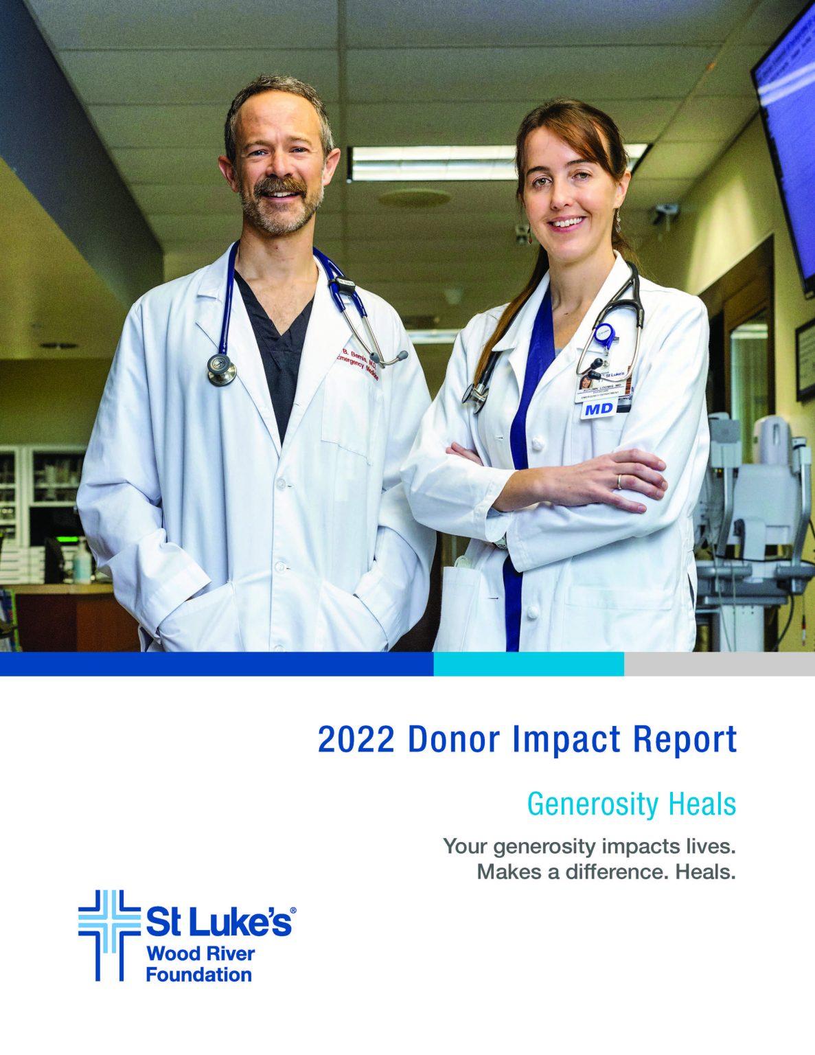 Donor Impact Reports - St. Luke’s Wood River Foundation